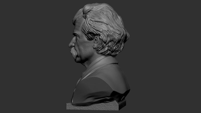 Mark Twain 3D Print Model in Man 3DExport
