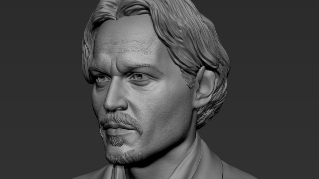 Johnny Depp 3D Print Model in Man 3DExport