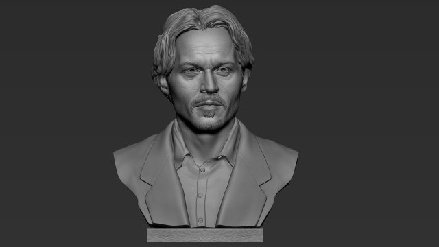Johnny Depp 3D Print Model in Man 3DExport