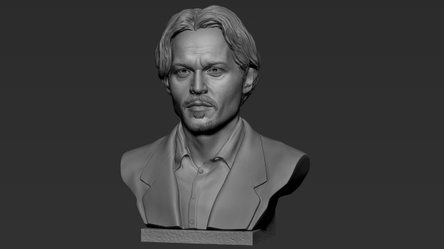 Johnny Depp 3D Print Model in Man 3DExport