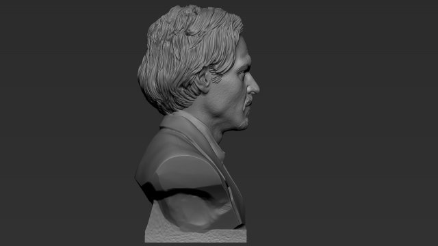 Johnny Depp 3D Print Model in Man 3DExport