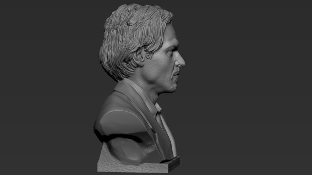 Johnny Depp 3D Print Model in Man 3DExport