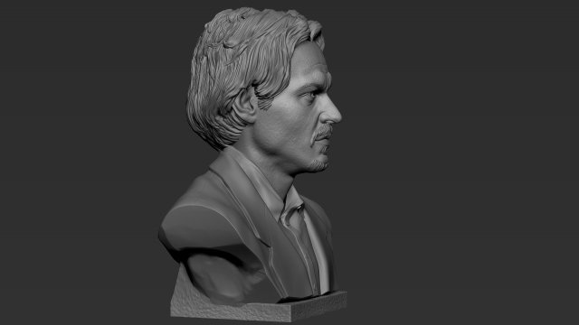 Johnny Depp 3D Print Model in Man 3DExport