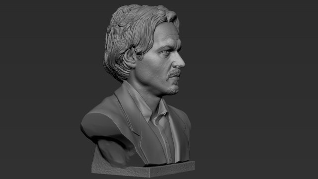 Johnny Depp 3D Print Model in Man 3DExport