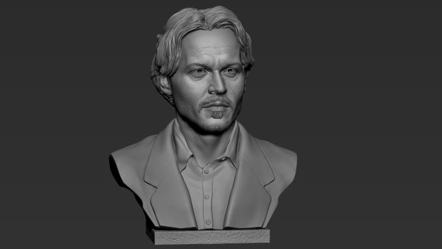 Johnny Depp 3D Print Model in Man 3DExport