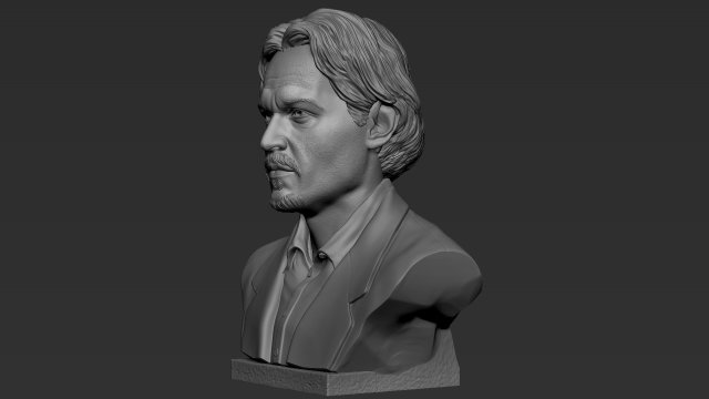 Johnny Depp 3D Print Model in Man 3DExport