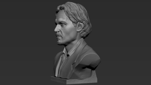 Johnny Depp 3D Print Model in Man 3DExport