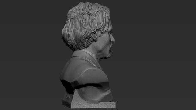 Johnny Depp 3D Print Model in Man 3DExport
