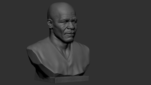 Mike Tyson 3D Print Model in Man 3DExport