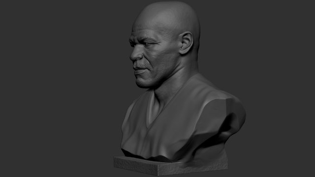 Mike Tyson 3D Print Model in Man 3DExport