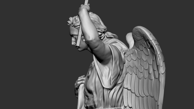 Angel statue 01 3D Print Model in Figurines 3DExport