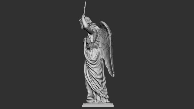 Angel statue 01 3D Print Model in Figurines 3DExport