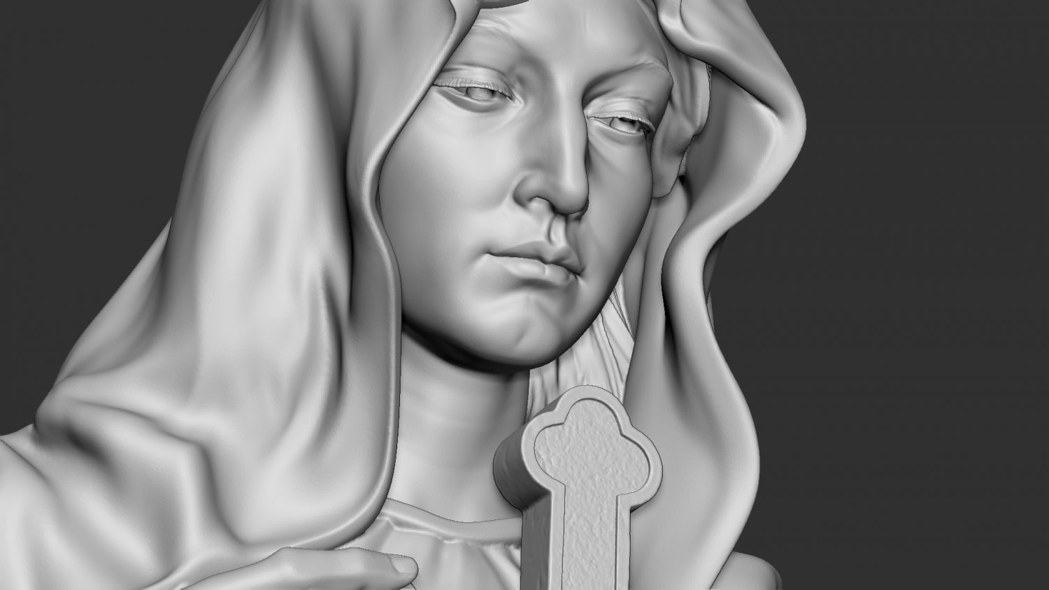 Mother Maria 04 3D Print Model in Sculpture 3DExport