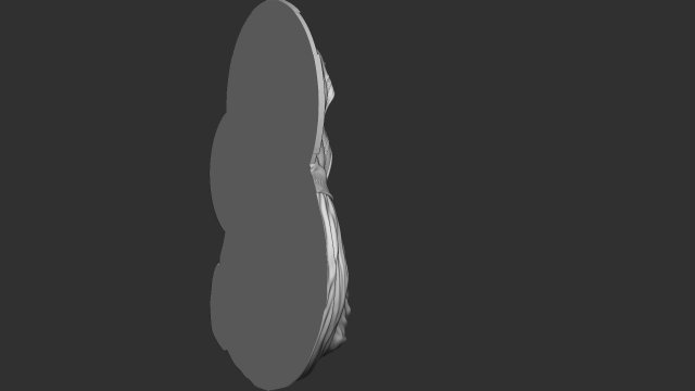 Mother Maria bas-relief 04 3D Print Model in Coins and Badges 3DExport