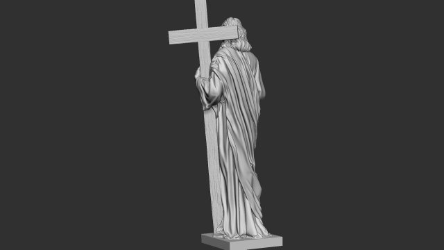 Jesus Sculpture 03 3D Print Model in Sculpture 3DExport