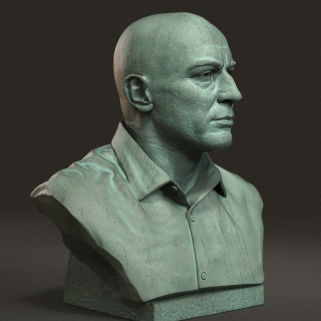 Joe Rogan 3D Print Model in Sculpture 3DExport