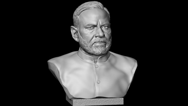Narendra Damodardas Modi 3D Print Model in Sculpture 3DExport