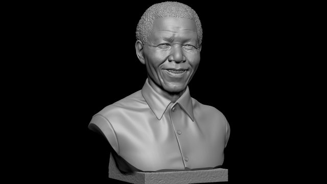 Nelson Mandela 3D Print Model in Man 3DExport