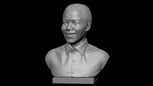 Nelson Mandela 3D Print Model in Man 3DExport