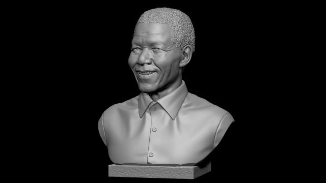 Nelson Mandela 3D Print Model in Man 3DExport
