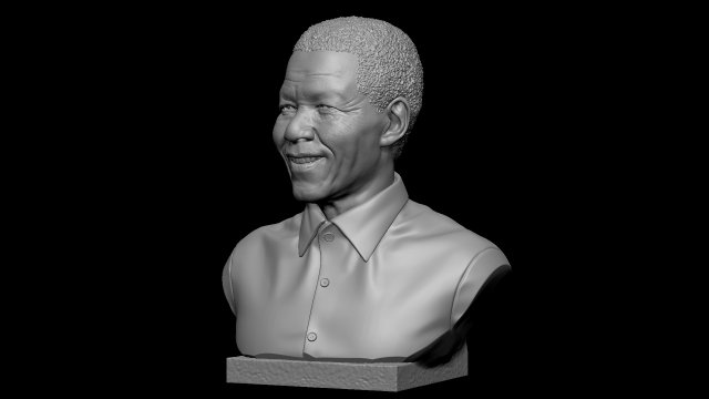 Nelson Mandela 3D Print Model in Man 3DExport