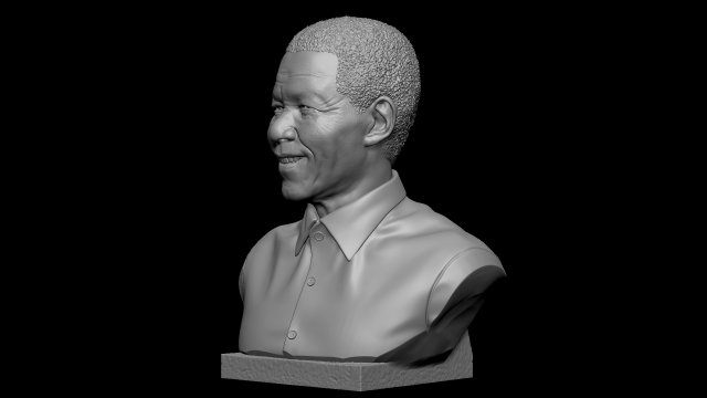Nelson Mandela 3D Print Model in Man 3DExport