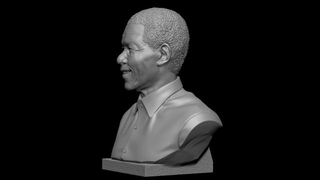 Nelson Mandela 3D Print Model in Man 3DExport