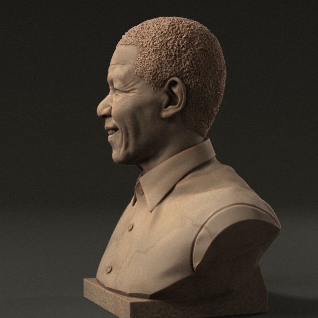 Nelson Mandela 3D Print Model in Man 3DExport