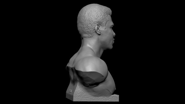 Muhammad Ali 3D Print Model in Sculpture 3DExport