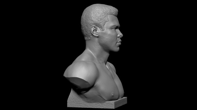 Muhammad Ali 3D Print Model in Sculpture 3DExport