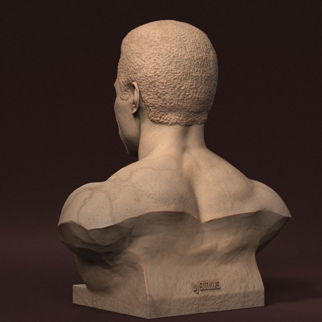 Muhammad Ali 3D Print Model in Sculpture 3DExport
