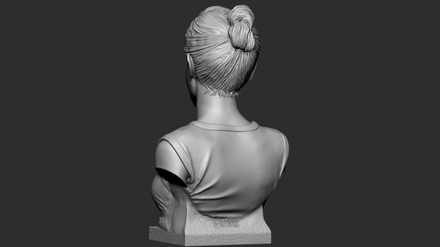Emma Watson 3D Print Model in Sculpture 3DExport