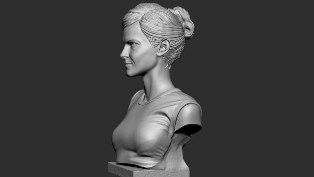 Emma Watson 3D Print Model in Sculpture 3DExport