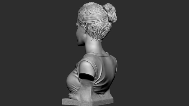 Emma Watson 3D Print Model in Sculpture 3DExport