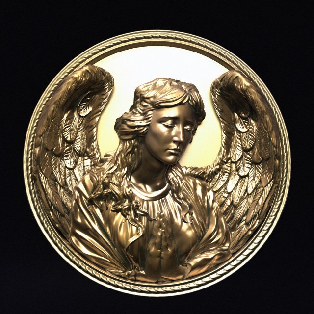 Angel Relief 03 Modèles 3D en vedette in Figurines 3DExport