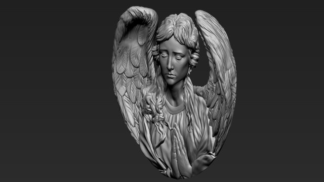 Angel Relief 03 Modèles 3D en vedette in Figurines 3DExport