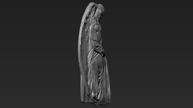 Angel relief 05 3D Print Model in Figurines 3DExport