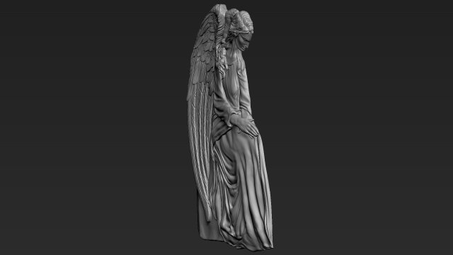 Angel relief 05 3D Print Model in Figurines 3DExport