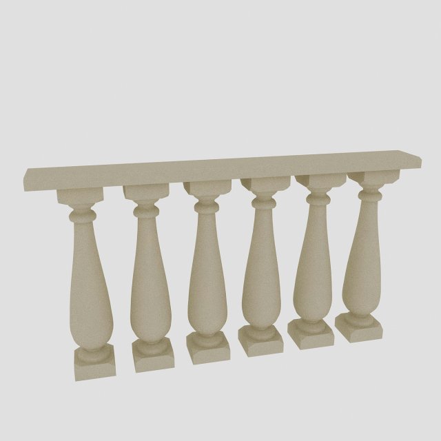 classical railing 3D Model in Decoration 3DExport