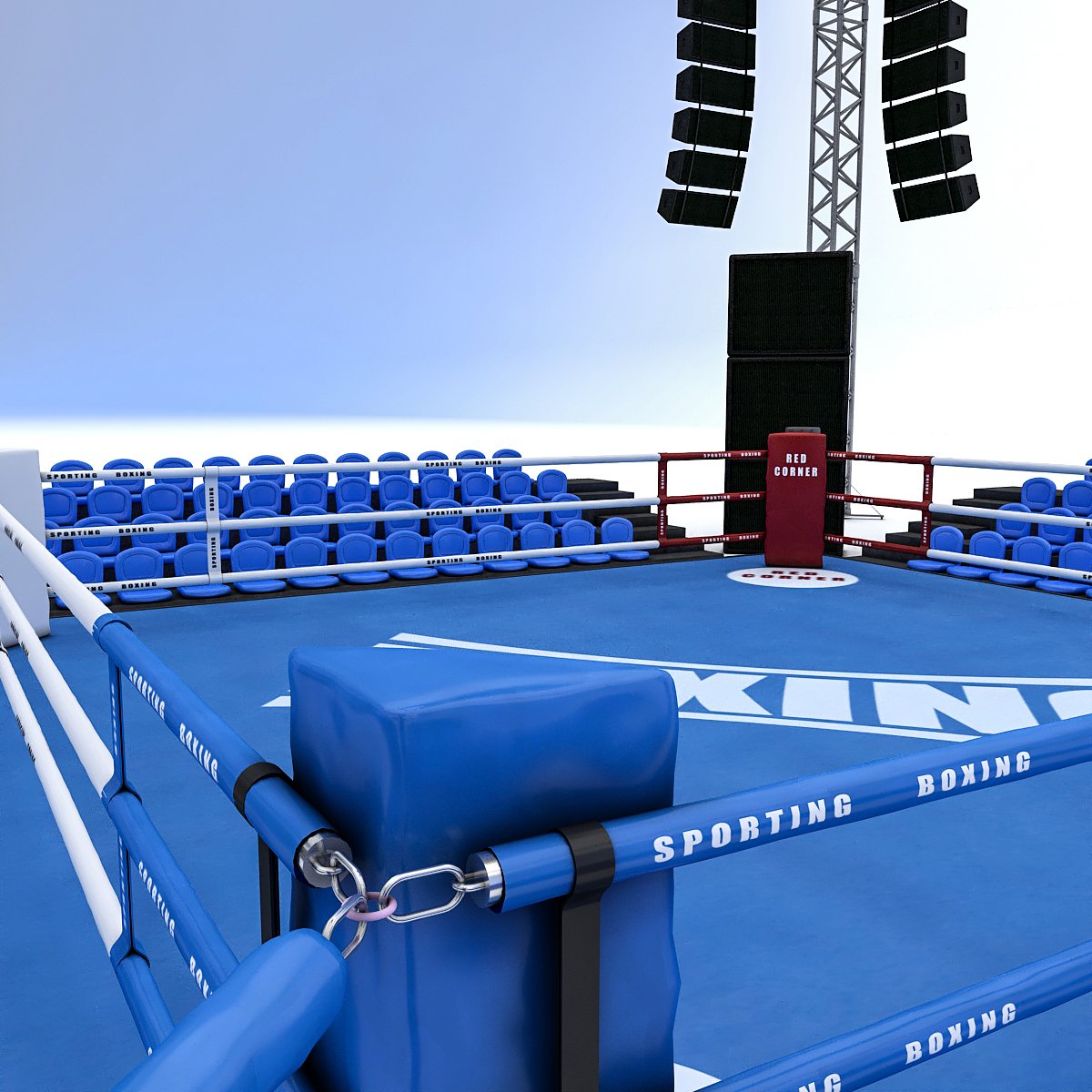 Boxing Area 3D Model in Playground 3DExport
