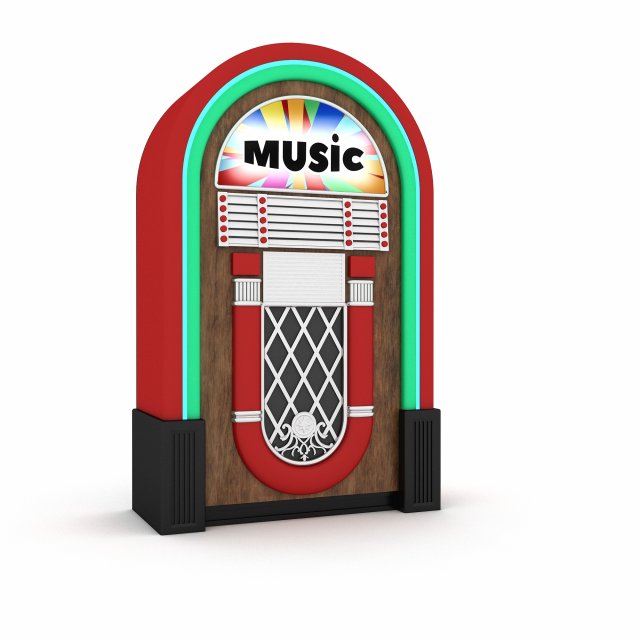 Juke Box 3D Model in Decoration 3DExport