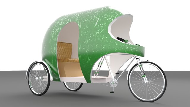 Modern Rickshaw 3D Model in Concept 3DExport
