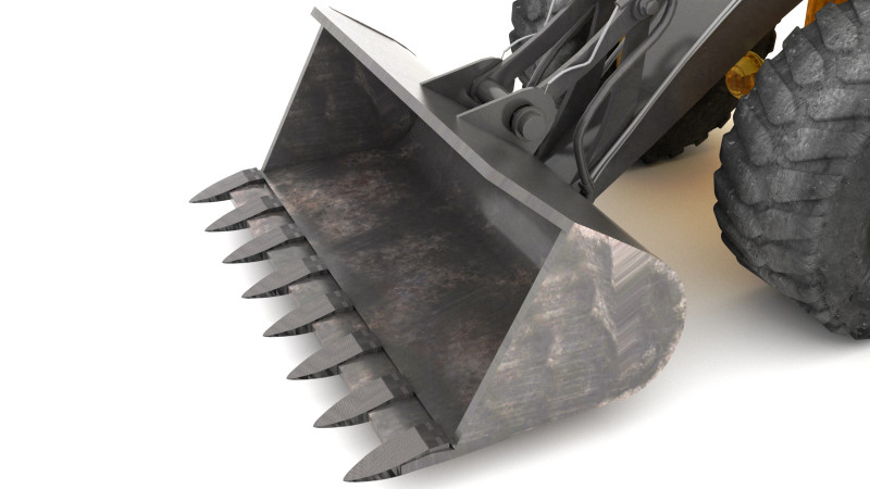 Wheel Loader 4K 3D Model in Heavy Equipment 3DExport