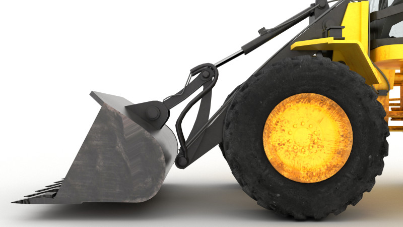 Wheel Loader 4K 3D Model in Heavy Equipment 3DExport