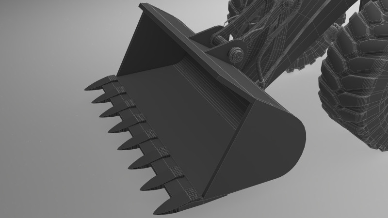 Wheel Loader 4K 3D Model in Heavy Equipment 3DExport