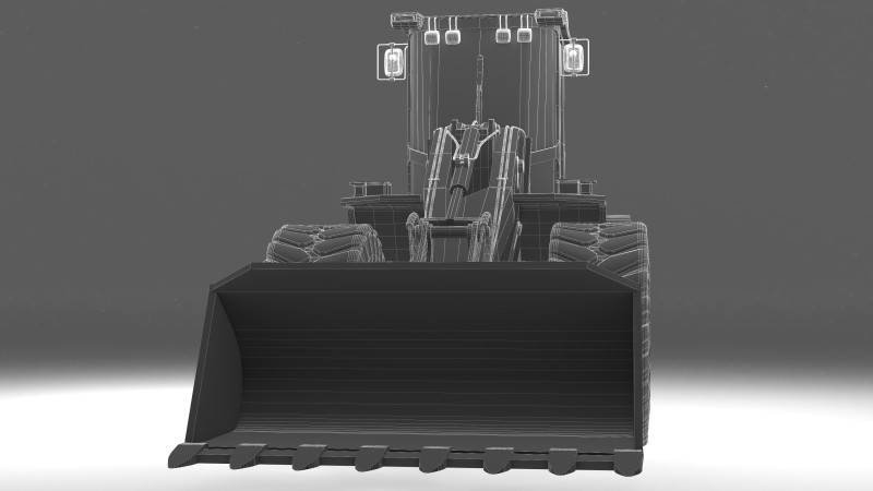 Wheel Loader 4K 3D Model in Heavy Equipment 3DExport