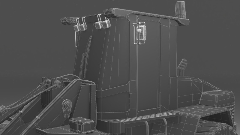 Wheel Loader 4K 3D Model in Heavy Equipment 3DExport