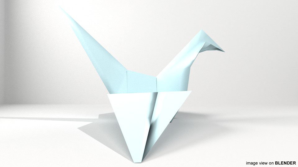origami - bird 3D Models in Toys 3DExport