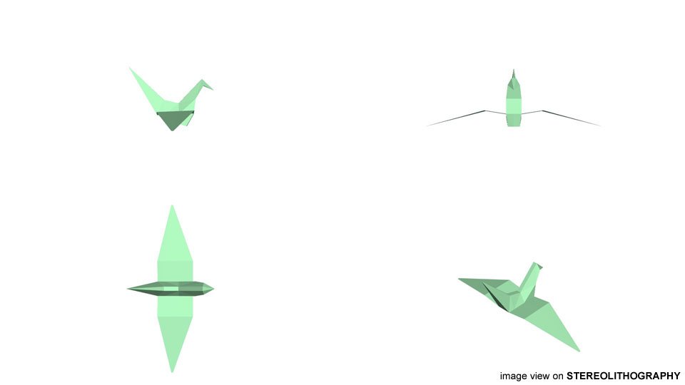 origami - bird 3D Models in Toys 3DExport