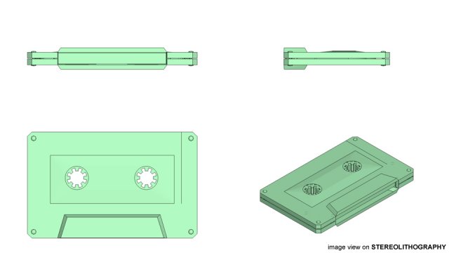 cassette audio tape 3D Model in Audio 3DExport